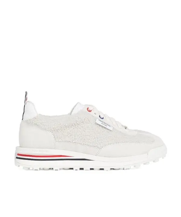 Thom Browne Shearling Trimmed Tech Runner Sneakers