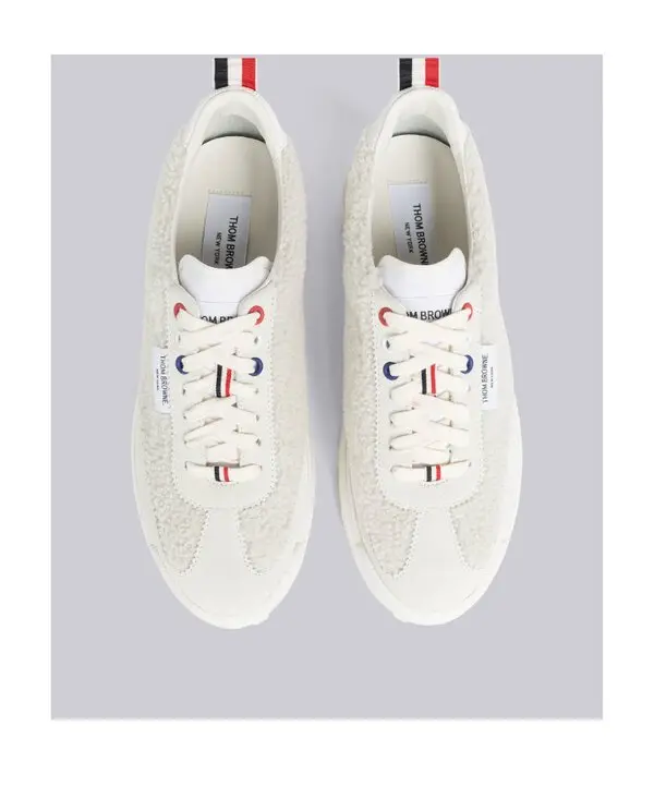 Thom Browne Shearling Trimmed Tech Runner Sneakers