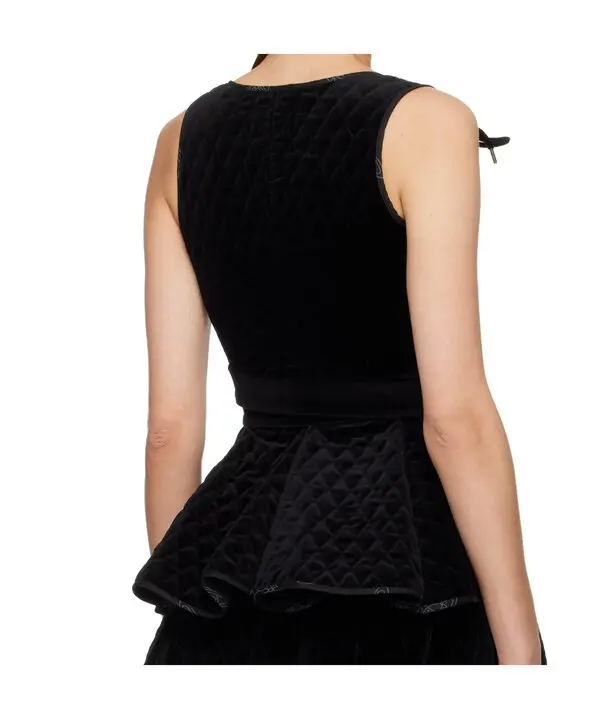 VIVIENNE WESTWOOD V-neck Top With Tie Shoulder Straps