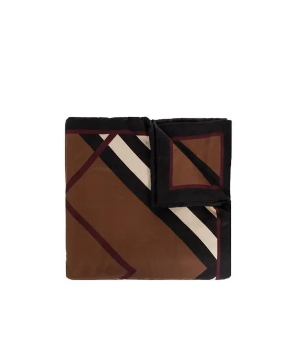 Burberry Logo Detail Scarf - Brown