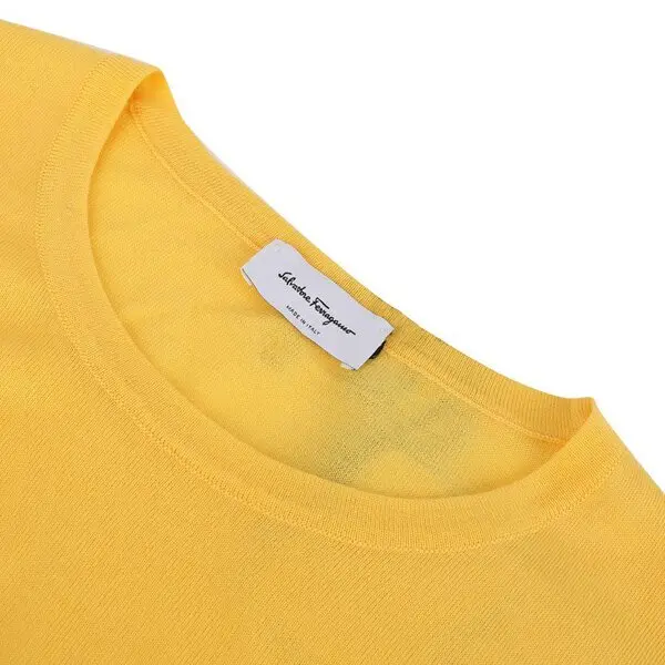 FERRAGAMO Round Neck Knit With Ribbed Hem