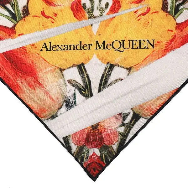Alexander McQueen Floral Skull Scarf