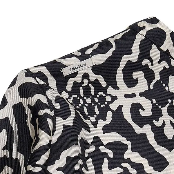 Max Mara Long Sleeve Graphic Print Top