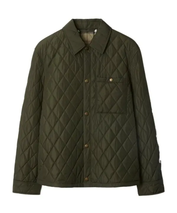 Burberry Long Sleeved Quilted Jacket - Shale