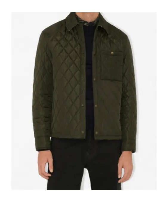 Burberry Long Sleeved Quilted Jacket - Shale