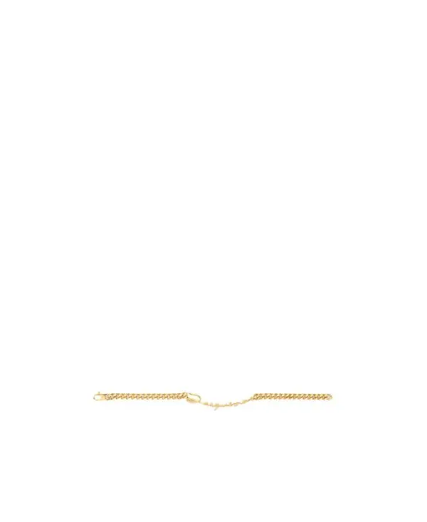 Jacquemus Gold Logo Chain-link Bracelet