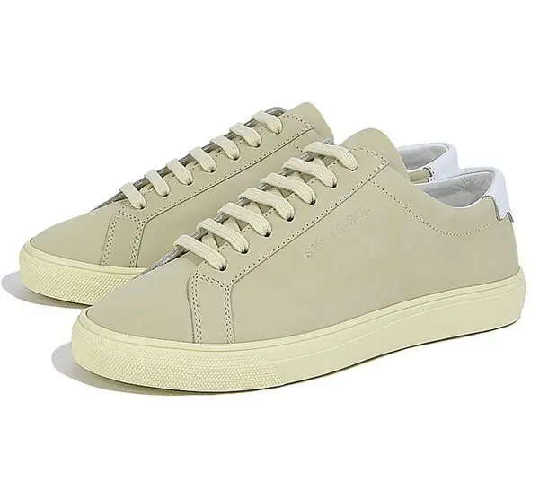 Saint Laurent Lace-up Perforated Detail Sneakers