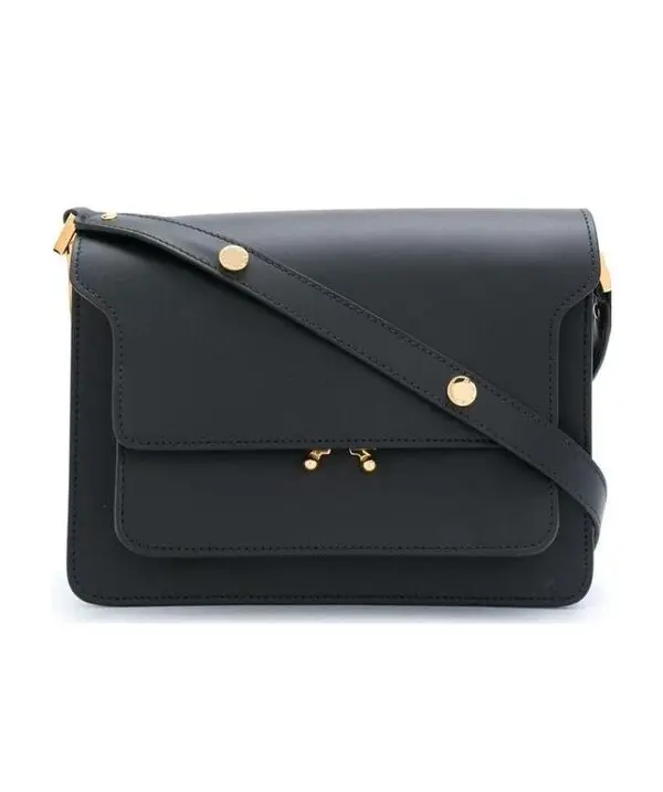 Marni Trunk Medium Shoulder Bag - Black