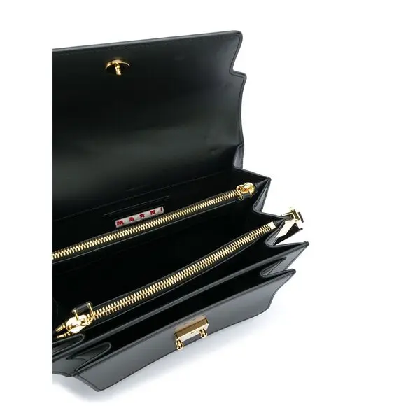Marni Trunk Medium Shoulder Bag - Black