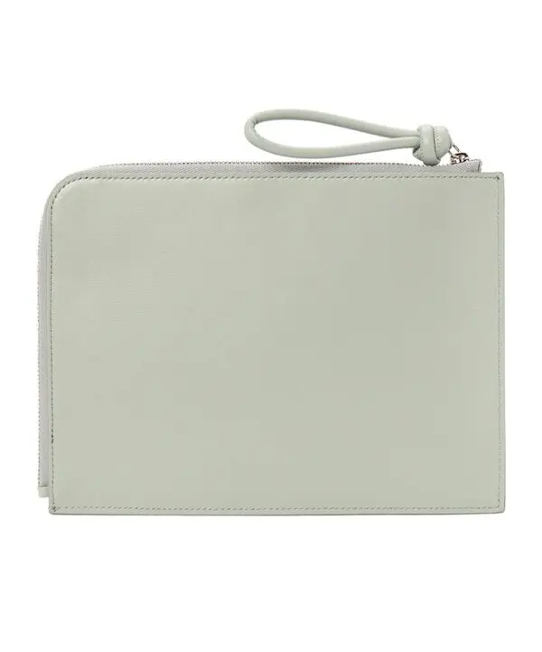 JIL SANDER Zipper Clutch With Wristlet