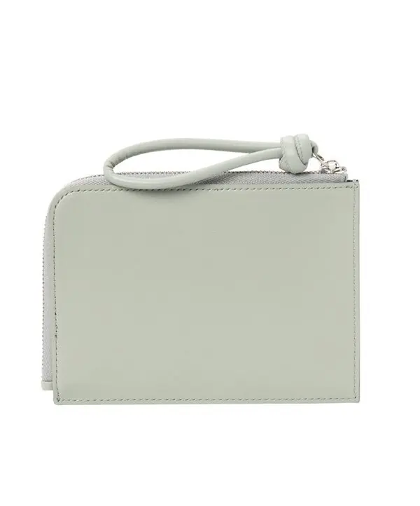 JIL SANDER Zipper Card Holder - Green