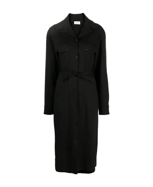 LEMAIRE Spread-collar Belted Midi Dress