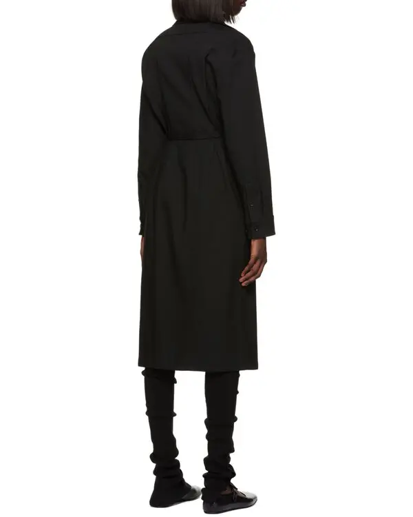 LEMAIRE Spread-collar Belted Midi Dress