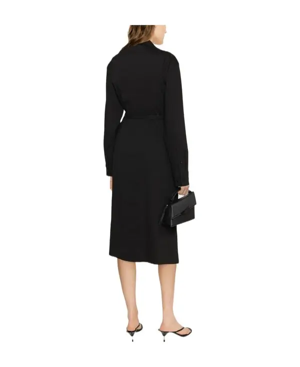 LEMAIRE Spread-collar Belted Midi Dress