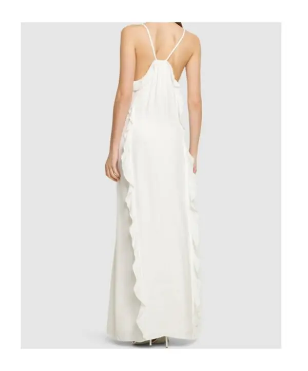 Simkhai Emily Pleated Maxi Slip Dress