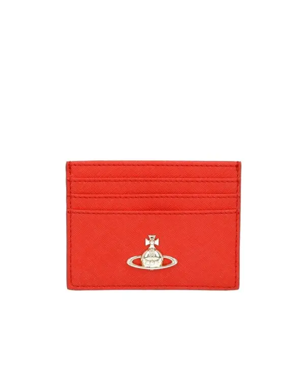 VIVIENNE WESTWOOD Square Card Holder - Orange
