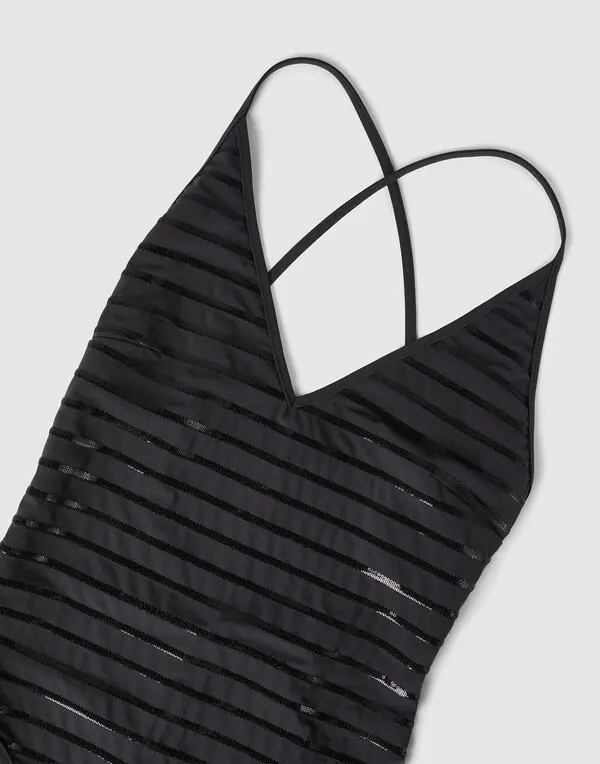 Brunello Cucinelli V-neck Swimsuit With Adjustable Straps