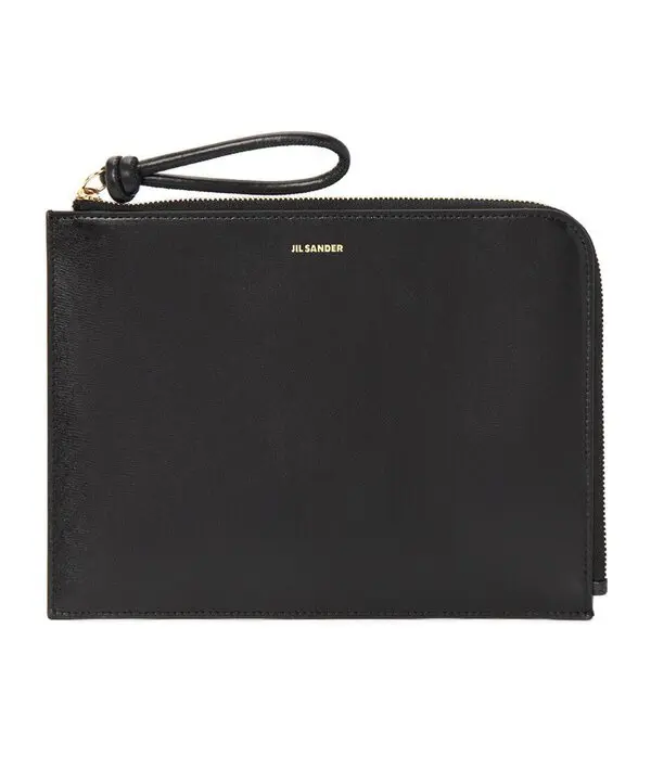 JIL SANDER Leather Envelope Pouch