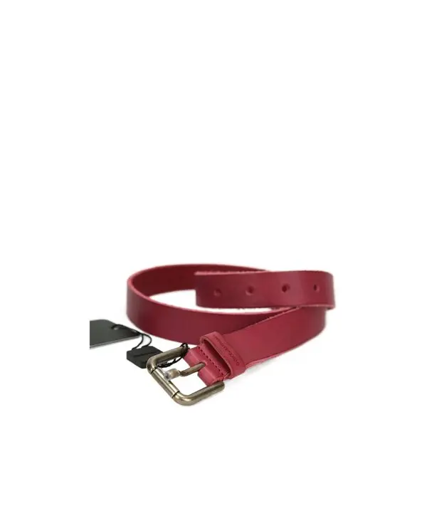 Dolce & Gabbana Leather Buckle Belt - Pink