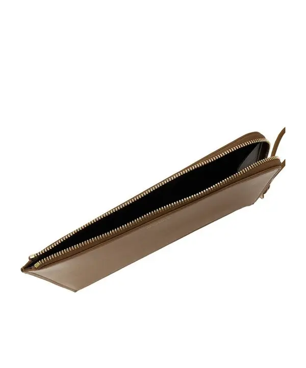 JIL SANDER Zipper Clutch With Knotted Handle