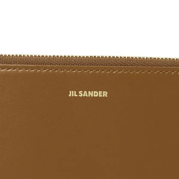 JIL SANDER Zipper Clutch With Knotted Handle