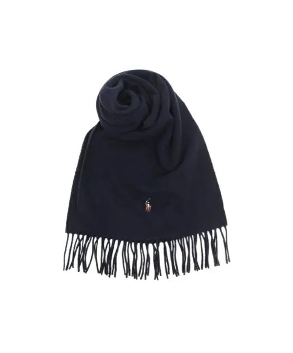 Polo Ralph Lauren Fringed Scarf - Dark Blue
