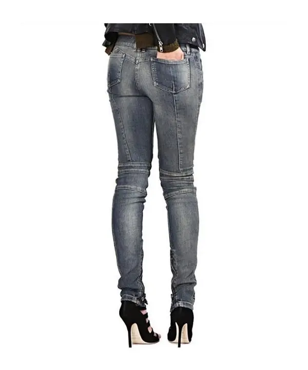 Balmain Slim Fit Moto Jeans
