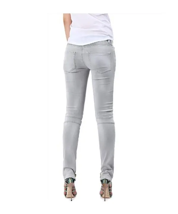 Balmain Moto Jeans With Zipper Cuffs