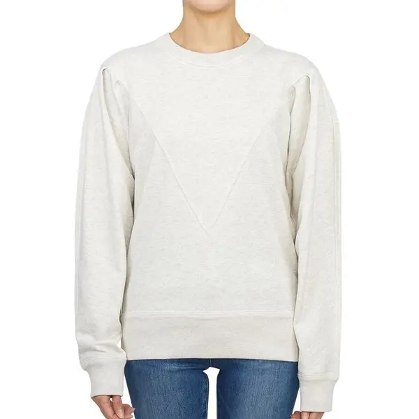 Isabel Marant Étoile Long Sleeve Crewneck Sweatshirt - White