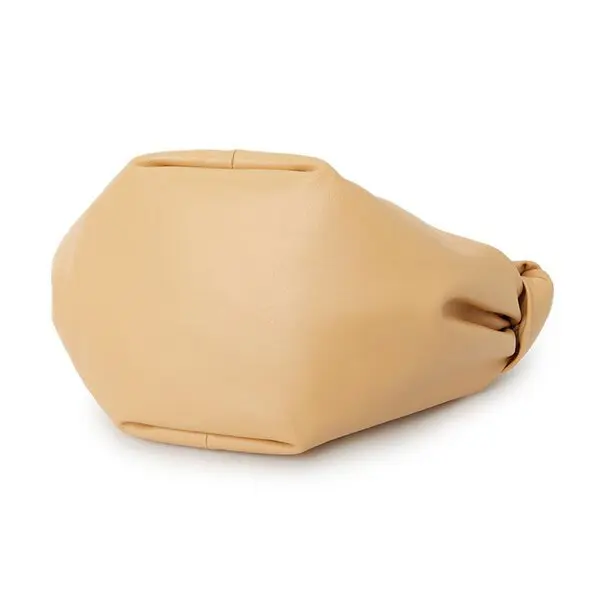Bottega Veneta Zippered Handbag With Handle - Beige