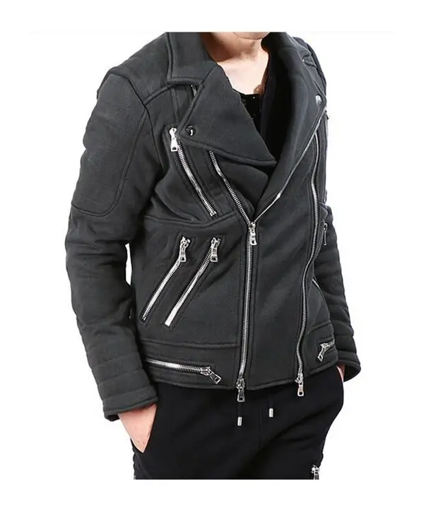 Balmain Double Zip Biker Jacket