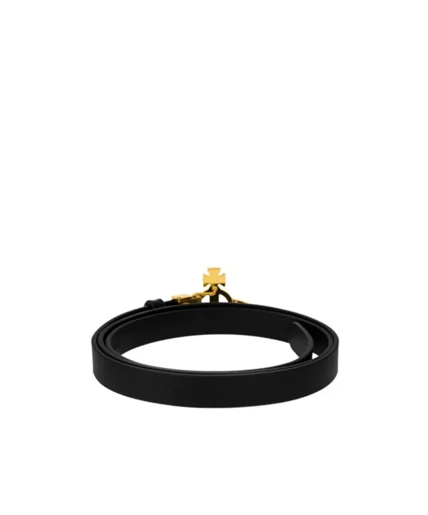 VIVIENNE WESTWOOD Adjustable Waist Belt With Gold Tone Orb Buckle