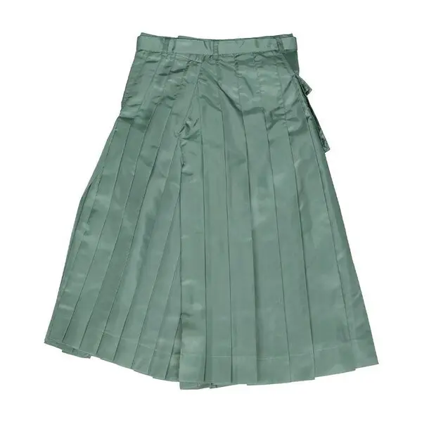 Sacai Pleated Skirt With Belt And Pockets