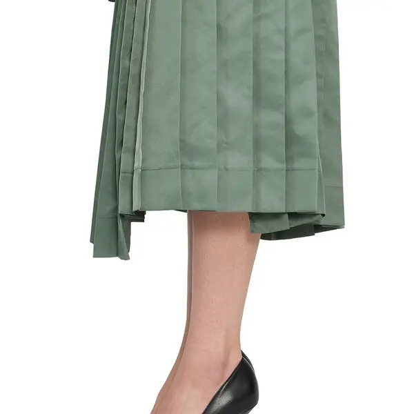 Sacai Pleated Skirt With Belt And Pockets