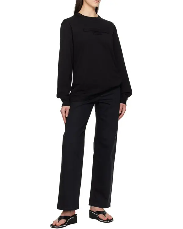 Alexander Wang Logo Detail Crewneck Sweatshirt
