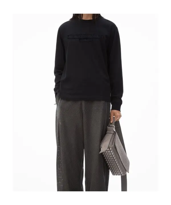 Alexander Wang Logo Detail Crewneck Sweatshirt