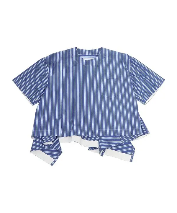Sacai Short Sleeve T-shirt With Stripes