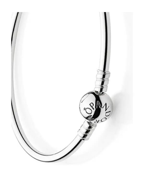 PANDORA Silver Beaded Bracelet With Logo Detail