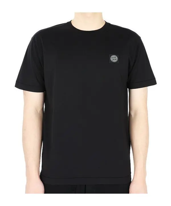 Stone Island Compass Patch Logo S/s T-shirt - Black