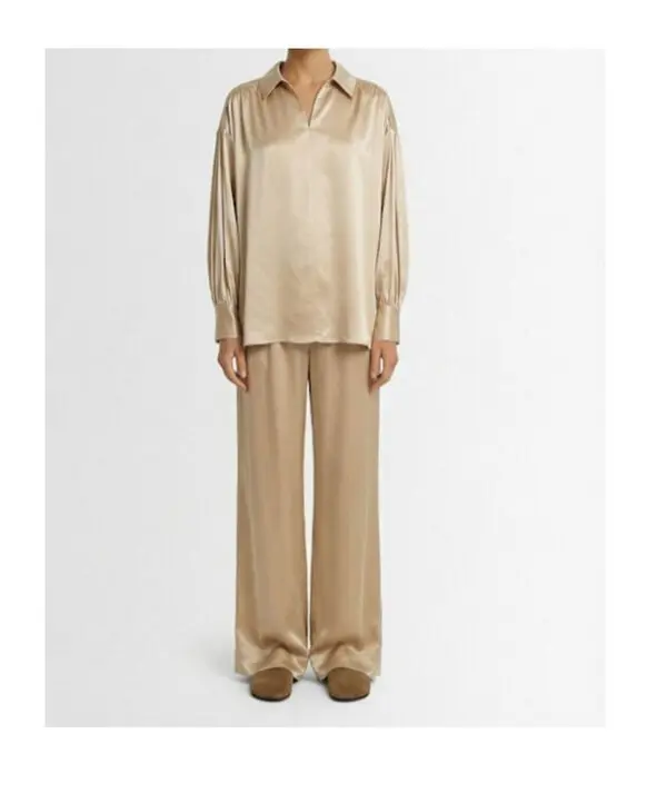 BY MALENE BIRGER Long-sleeved V-neck Shirt