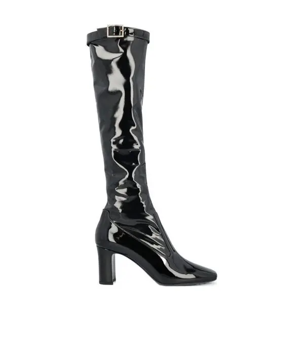 Saint Laurent Square Toe Knee High Boots