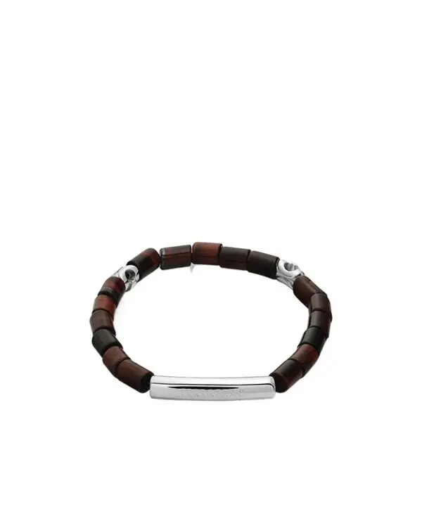 FERRAGAMO Stone Pattern Bracelet - Brown