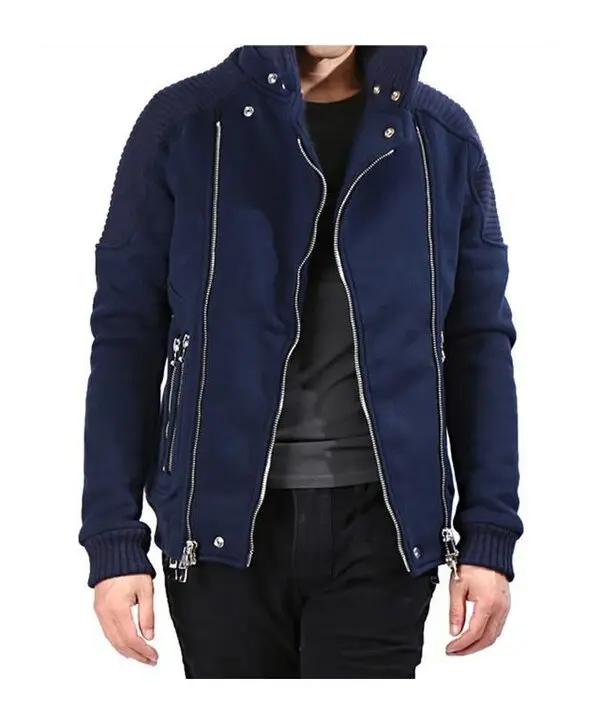 Balmain Biker Double Zip Jacket