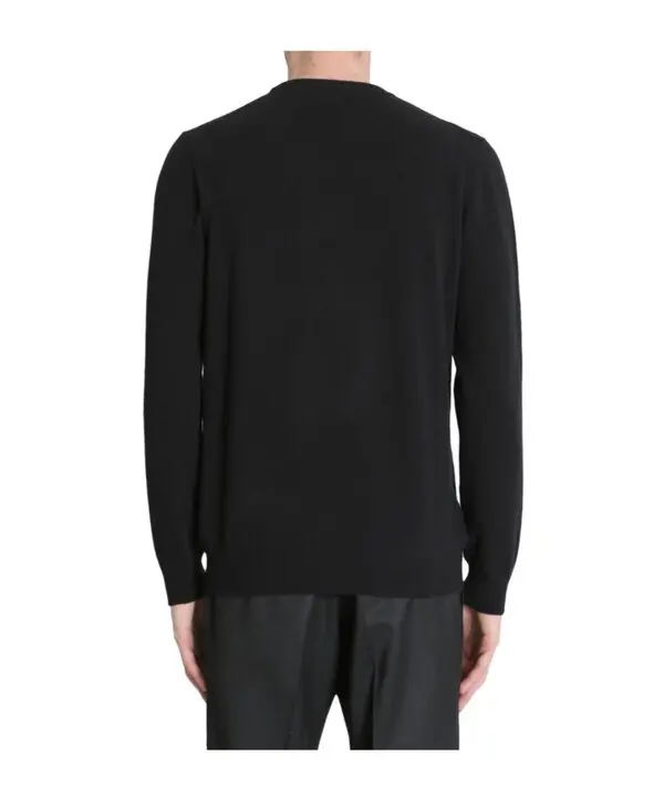 Versace Crew Neck Sweatshirt With Signature Embroidery