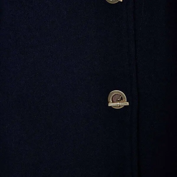 Etro Dark Blue Logo Coat