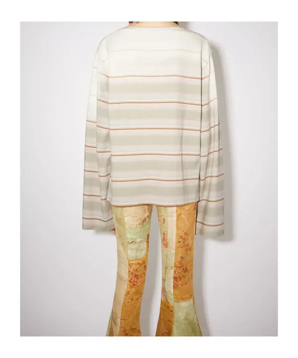Acne Studios Striped Logo-embroidered Sweatshirt