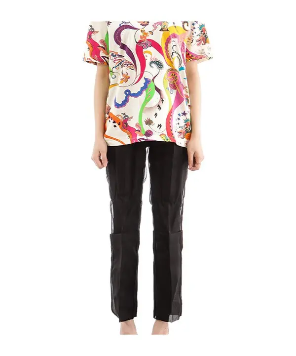 Max Mara Sheer Casual Trousers With Multiple Pockets