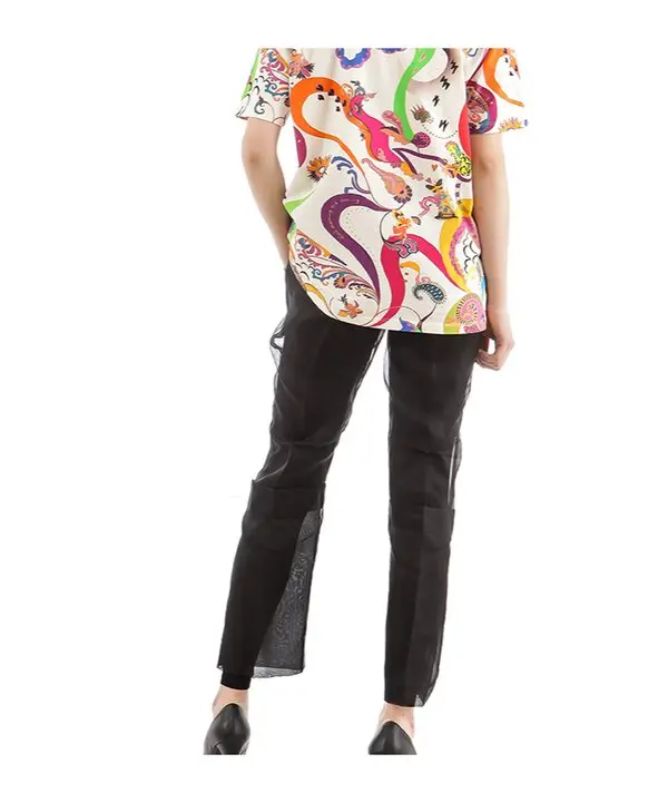 Max Mara Sheer Casual Trousers With Multiple Pockets