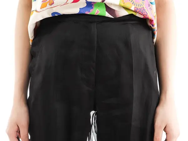 Max Mara Sheer Casual Trousers With Multiple Pockets