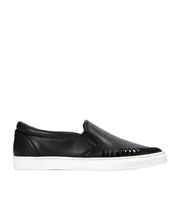 Balmain Round Toe Flat Slip-on Sneakers